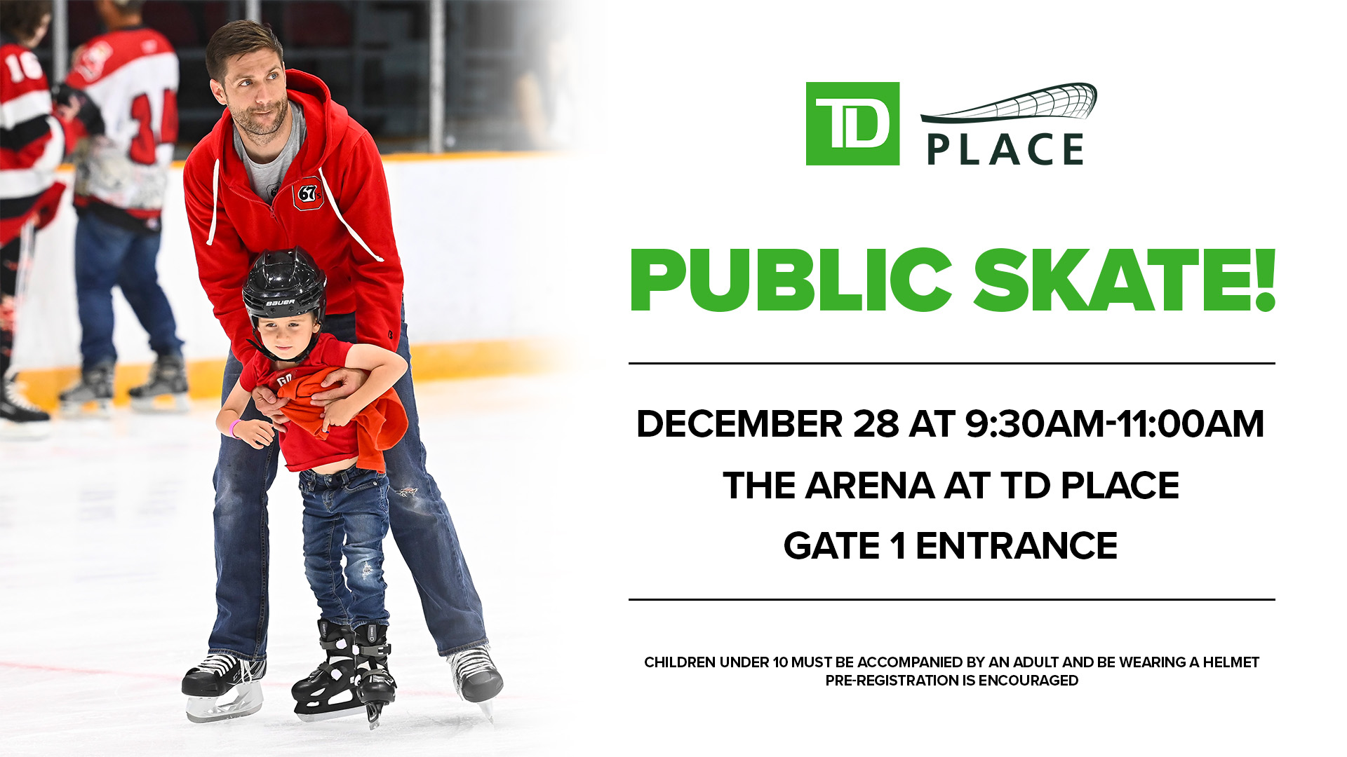 Public Skate at The Arena at TD Place - Ottawa Kids